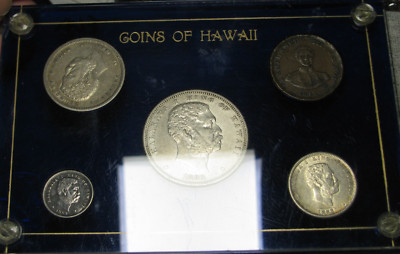 Coins Of Hawaii 1847 Cent 1883 Dime Quarter Half Dollar Silver Dollar ...