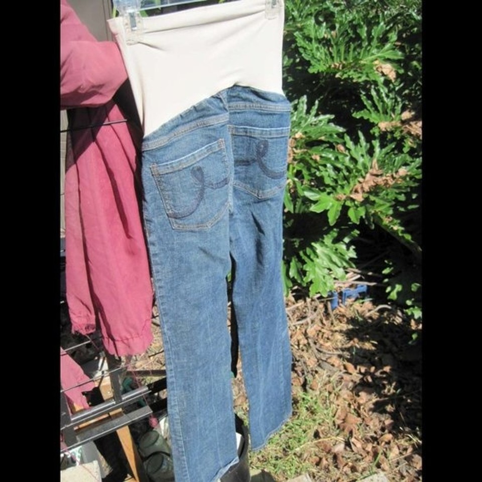 Tan Spandex Secret Fit Belly Band Motherhood Maternity XS Jean ...