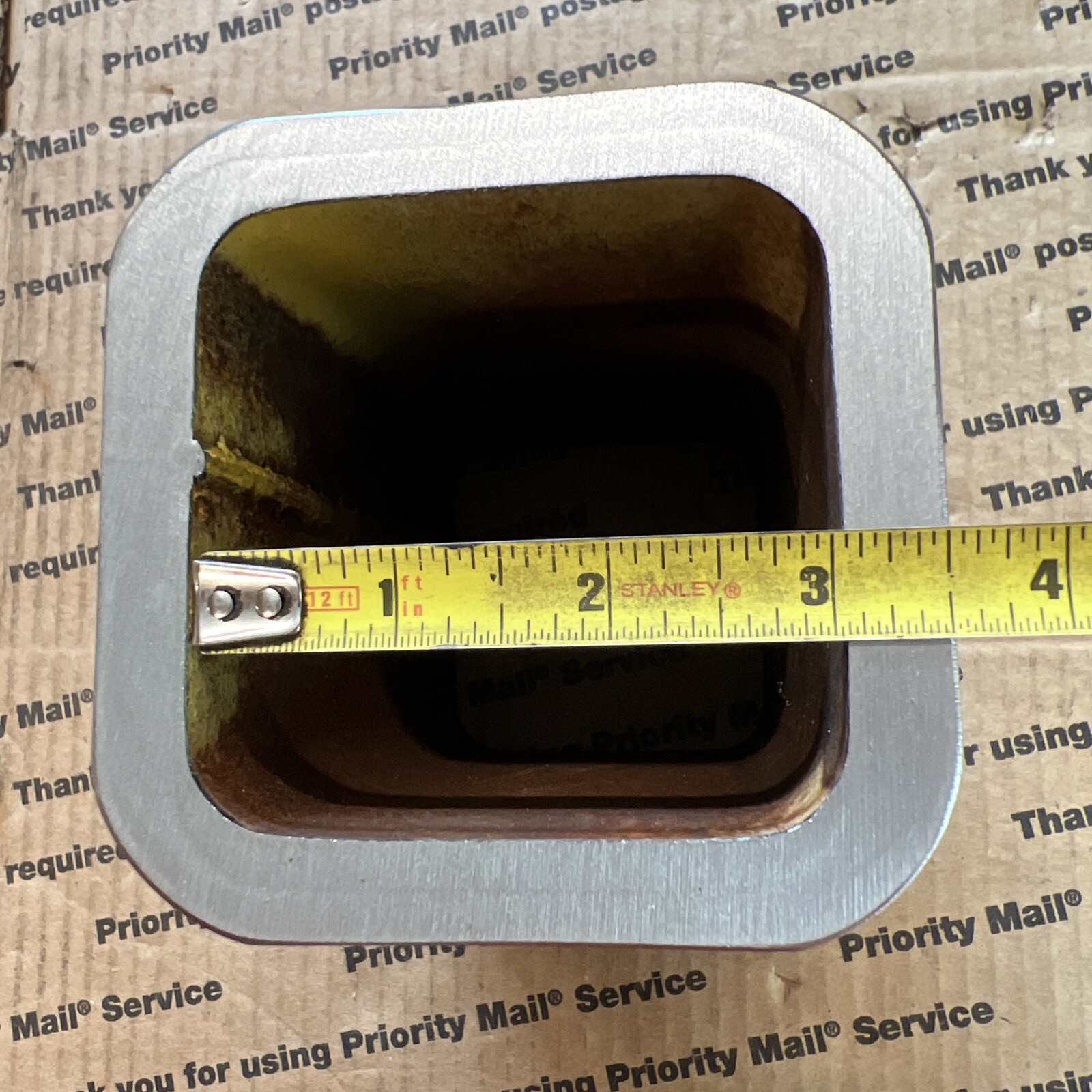 4 X 4 Steel Square Tube 1/2" Thick Tubing Steel Brace Support Welding ...
