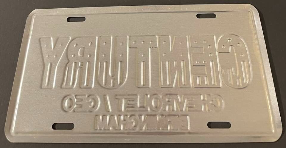 Century Chevrolet Geo Dealership Booster License Plate Birmingham ...