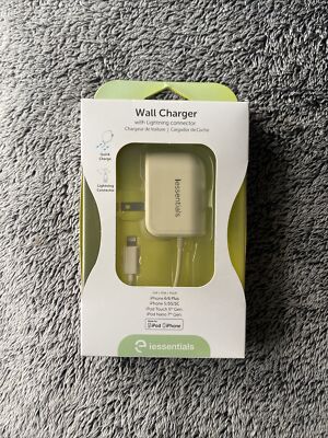 iessentials Wall Charger with Lightning Connector | eBay