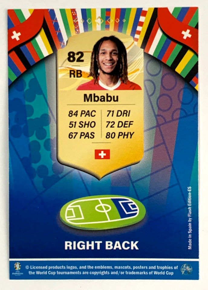 2024 UEFA EURO GERMANY EF Card #044 SUI.8 KEVIN MBABU Switzerland | eBay