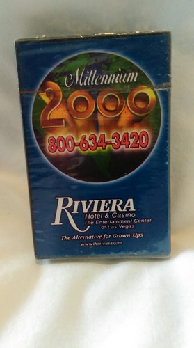 Las Vegas Riviera Hotel & Casino Millennium 2000 Deck Playing Cards ...