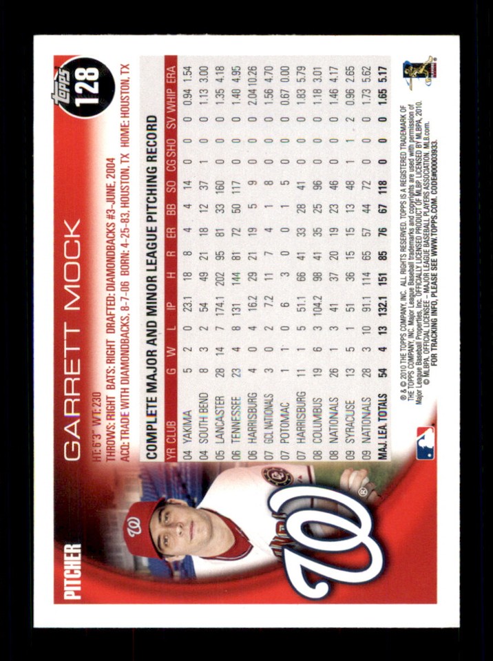 2010 Topps - Garrett Mock - On Card Autograph | eBay