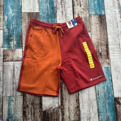New champion men’s lounge shorts medium Orange Red | eBay