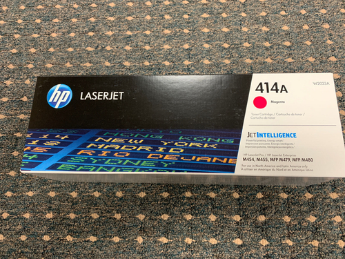 Brand New HP 414A LaserJet Toner Cartridge - Magenta (W2023A ...