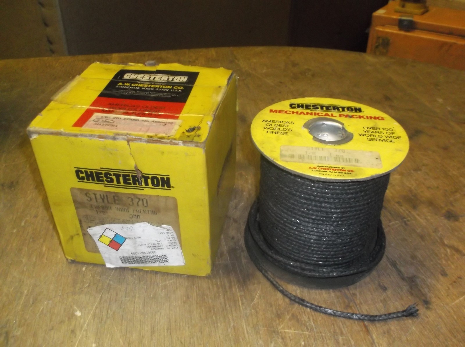 Chesterton Mechanical Packing Style 370 1/8 3mm 37060 Carbon Yarn *FREE ...