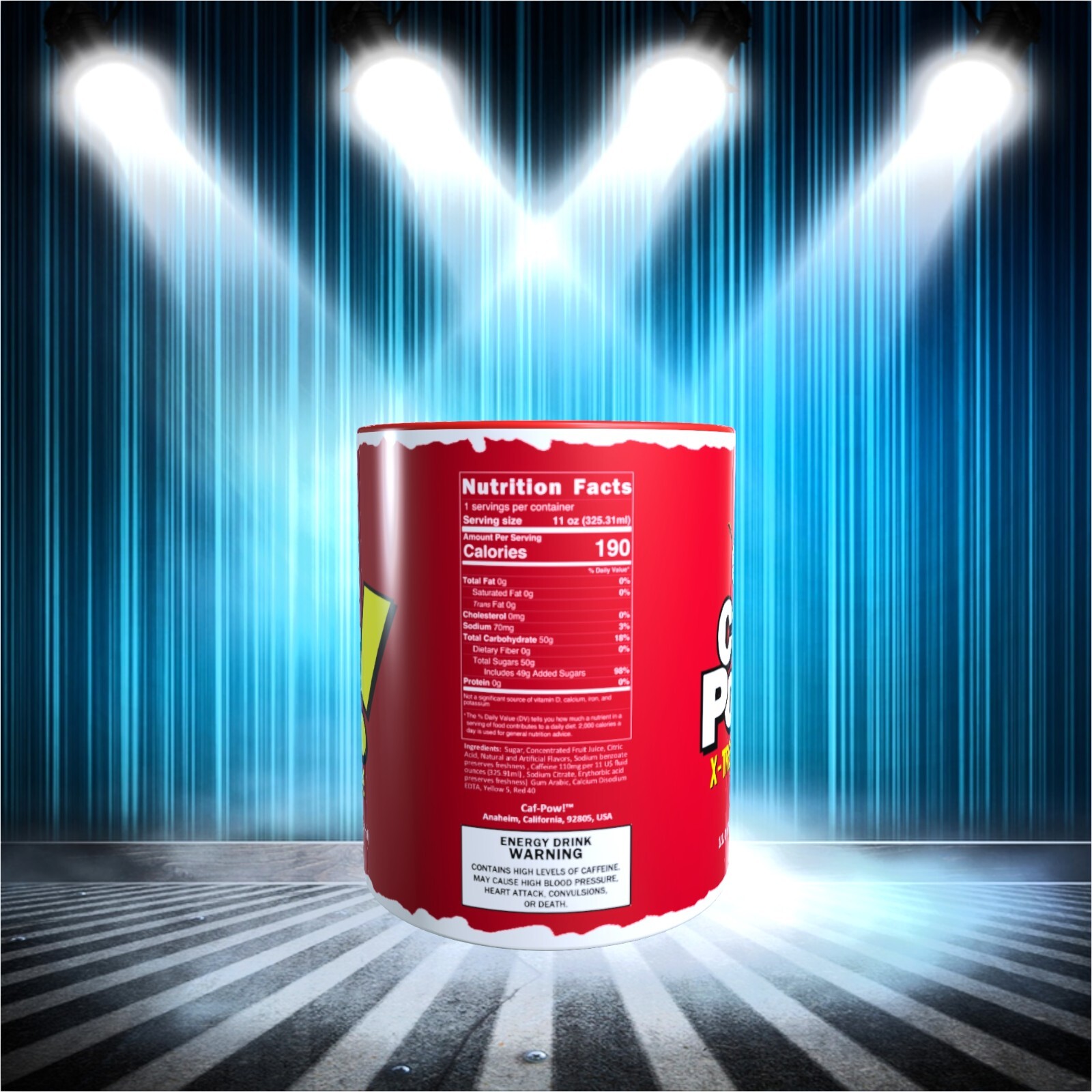 NOVELTY - N.C.I.S. Inspired - Caf-Pow! Energy Drink - 11oz Red Handle ...