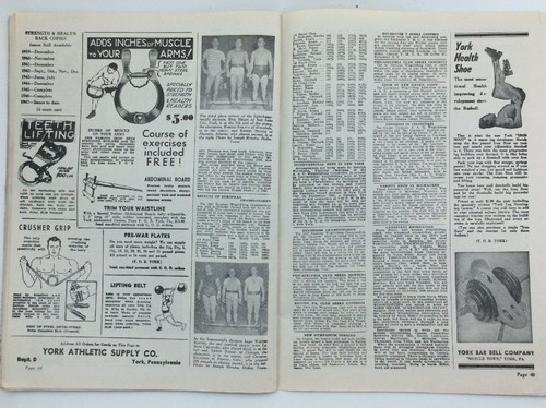 Strength & Health Magazine Sept. 1947 Stanley Stanczyk vintage | eBay