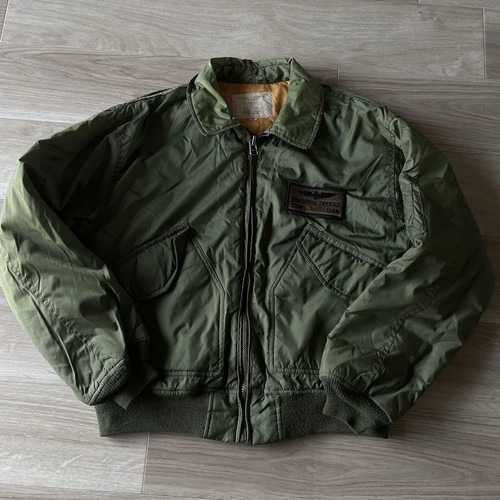 Avirex CWU-55P Flight Jacket with Vest M Military Leather Bomber Excellent Cond | eBay