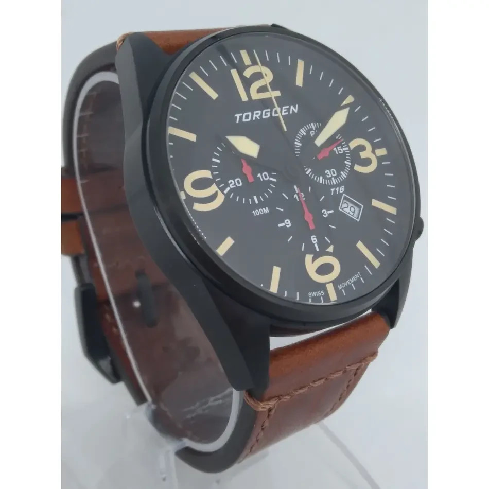 Torgoen Stainless Steel Mens' Chronograph Watch | eBay