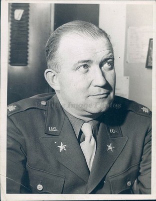 1956 Photo Press Military Walter Brown Lieutenant Colonel Uniform ...