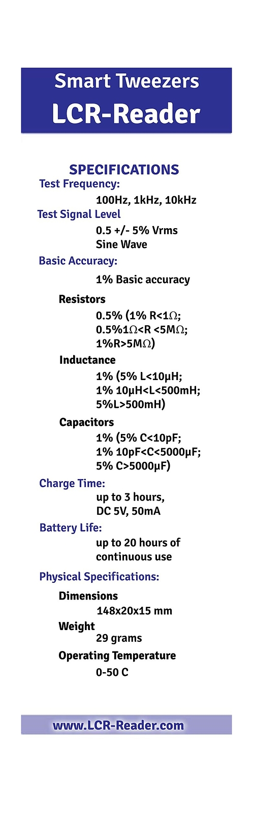LCR-Reader : Digital Multimeter LCR-Meter Inductance Meter LCR ESR ...