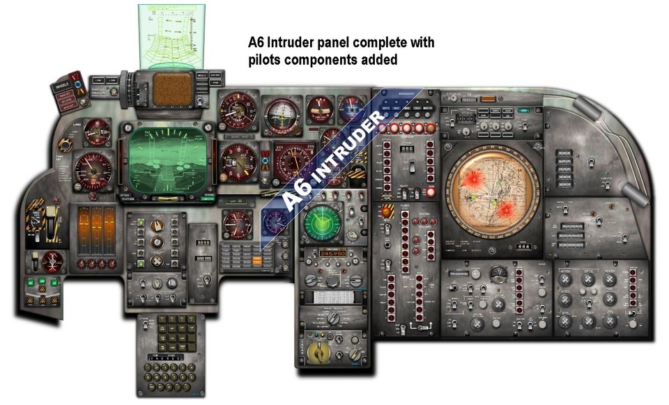A6 INTRUDER COCKPIT instrument panel CDkit | eBay