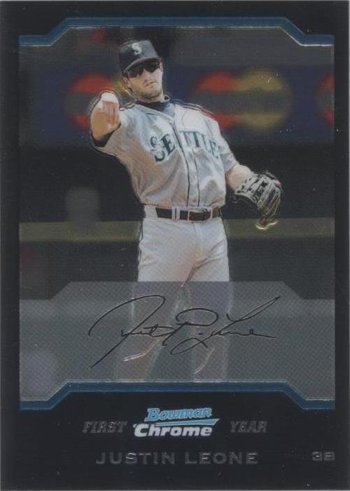 2004 Bowman Draft Picks & Prospects - Chrome Justin Leone #BDP24 (RC ...
