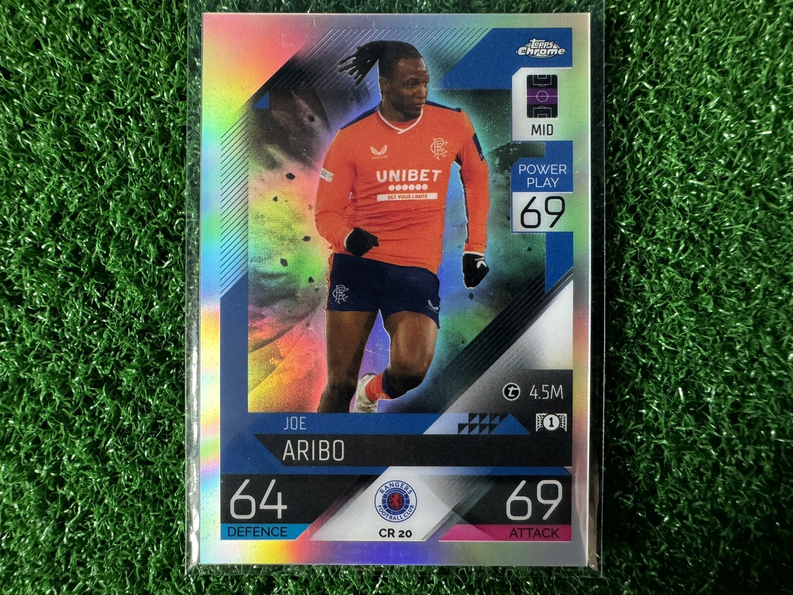 Topps Match Attax 2022/23 Joe Aribo Chrome Preview Card CR 20 - Rangers ...