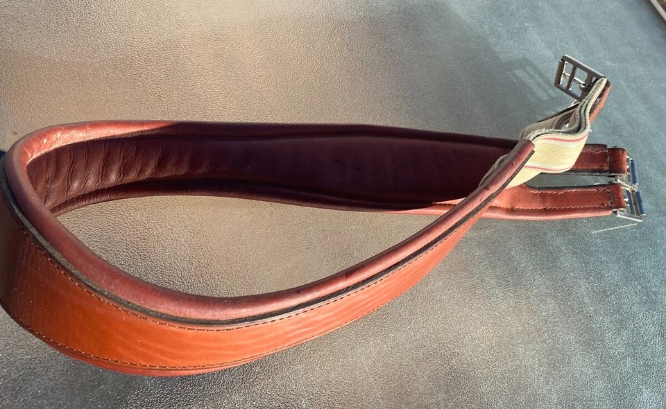 50" Perri's Split End GIRTH - Triple Elastic - Roller Buckles - Padded ...