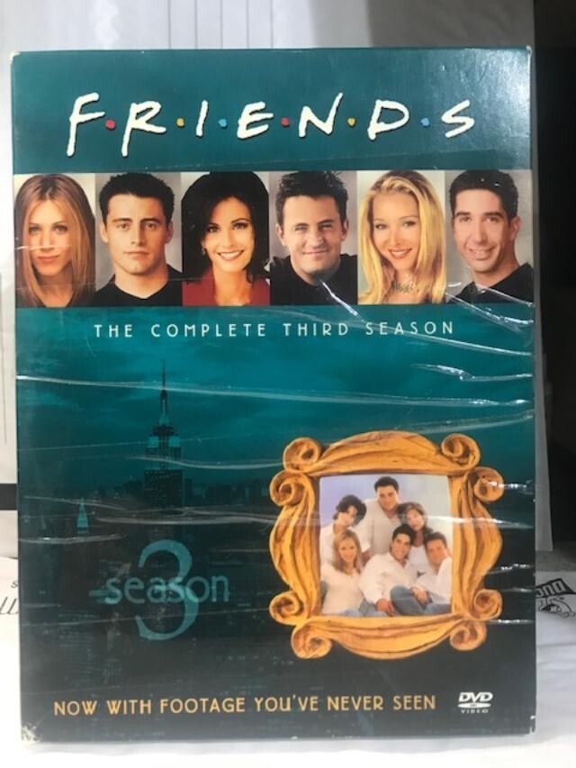 Friends: Season 3 - DVD -Jennifer Aniston Courtney Cox Matthew Perry 4 ...
