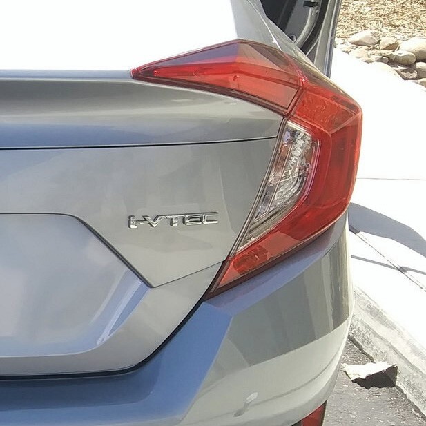 For Honda i-VTEC VTEC Logo Emblem Badge JDM Nameplate Sport Silver ...