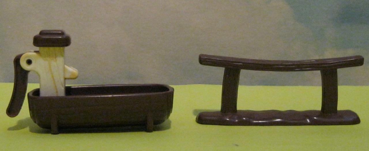 Vintage Weebles 1970s Hasbro WEST RANCH TOWN~HITCHING POST & WATER PUMP ...