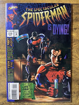 The Spectacular Spider Man 219 Sal Buscema Cover Marvel Comics 1994 Ebay