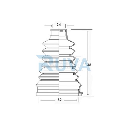 Fits Renault Clio 1990- Kangoo 1997- Ruva Front Left Outer CV Joint ...