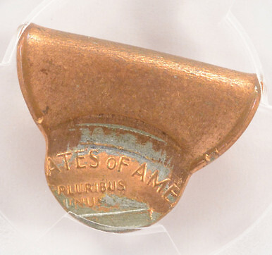 (1982-1989) 1c Lincoln Memorial Cent Foldover Strike PCGS MS65 Red | eBay