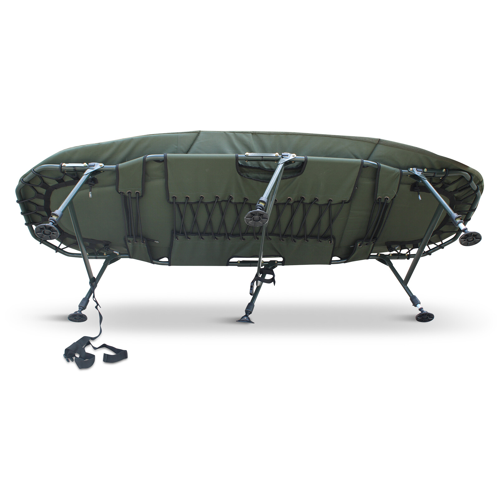 Abode Carp Fishing Camping Oval Flat Bed 5 Season Bedchair Sleep System ...