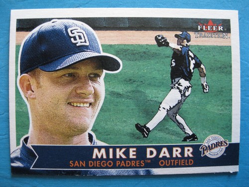 2001 Fleer Tradition Baseball Card #175 Mike Darr San Diego Padres | eBay