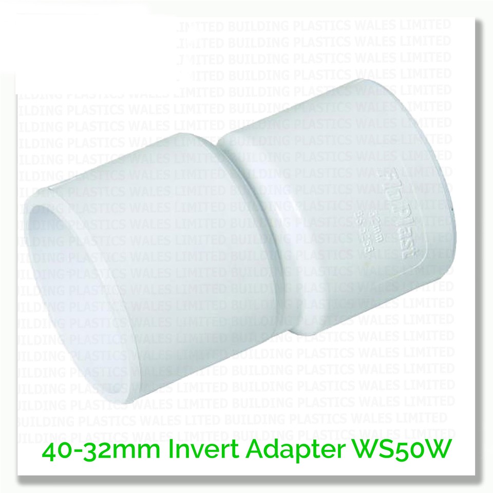 FLOPLAST 40mm SOLVENT WELD WASTE FITTINGS WHITE | MULTI LISTING | | eBay UK
