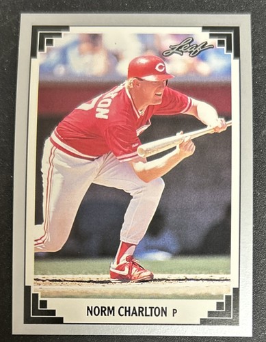 1991 Leaf Series 2 Norm Charlton Baseball Card #414 Reds Pitcher VG O/C ...
