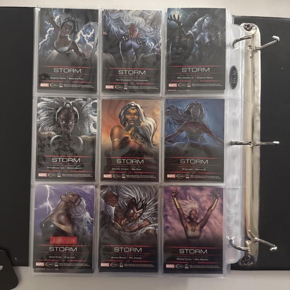 2013 Legends of Marvel Series 5 Storm 9 Card Set L1-L9 #/1939 | eBay