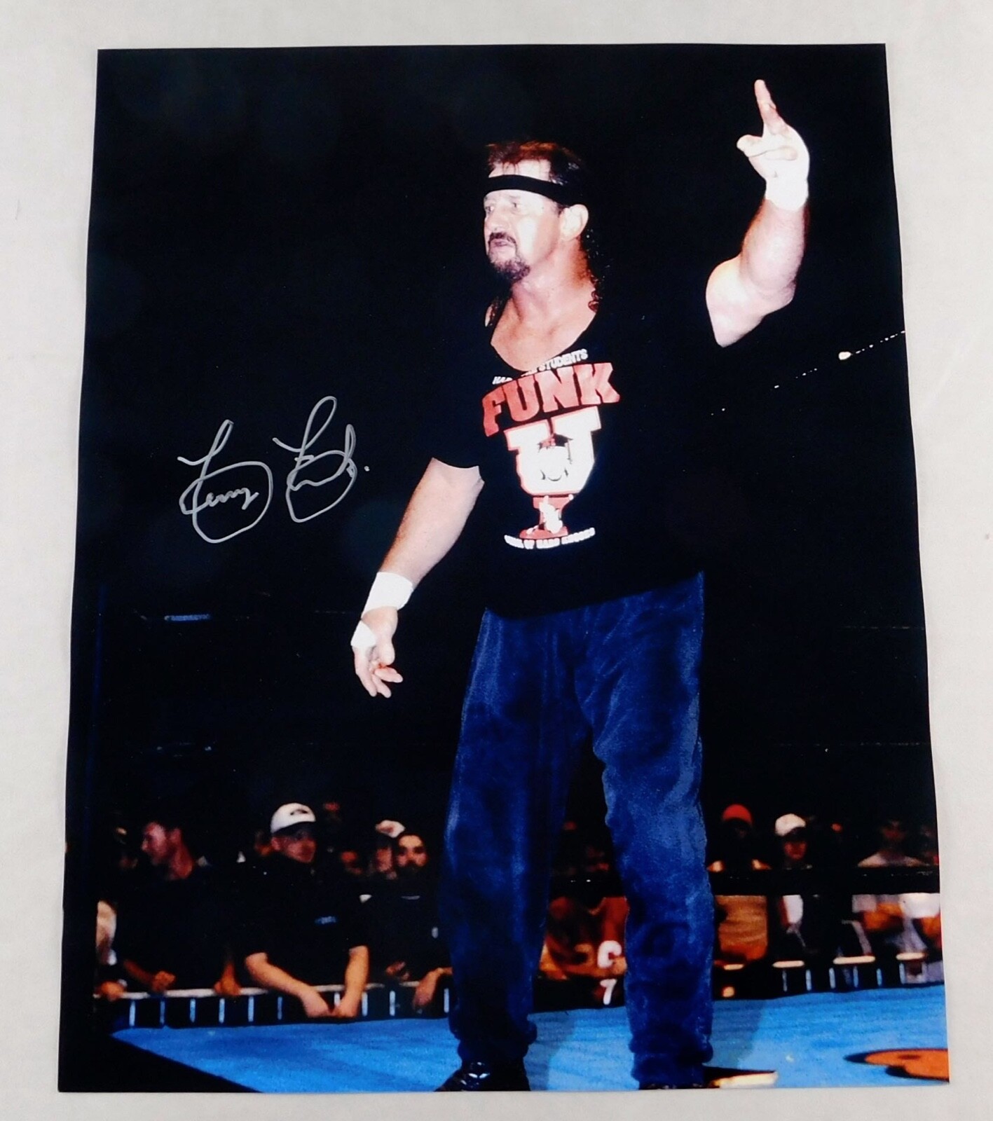 Terry Funk Signed 16x20 Photo ECW Wrestling WWE Wrestler Autograph NWA ...
