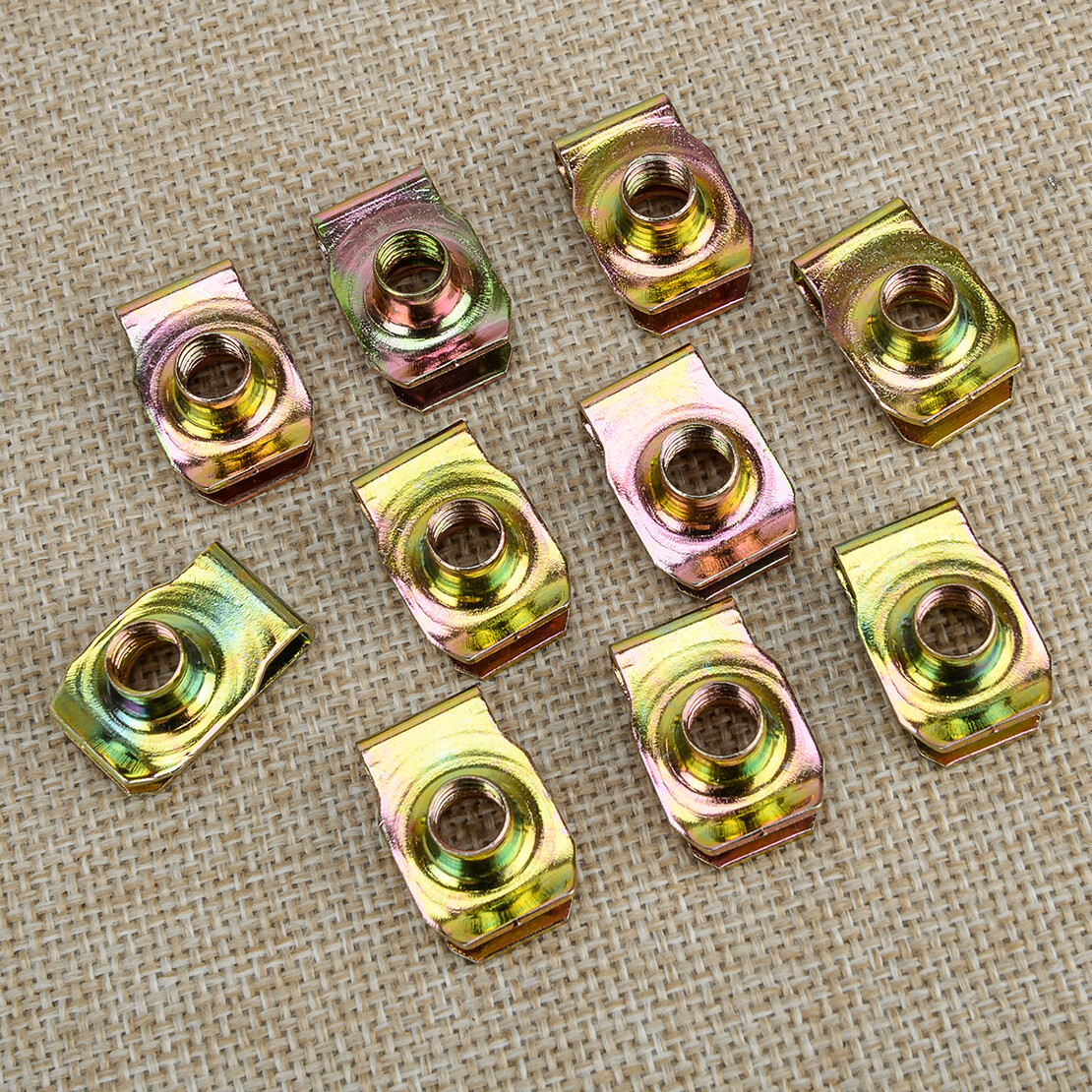 10pcs 8mm M8 Thread Spire Speed Clip Lug Chimney U Nut Fixing Panel ...