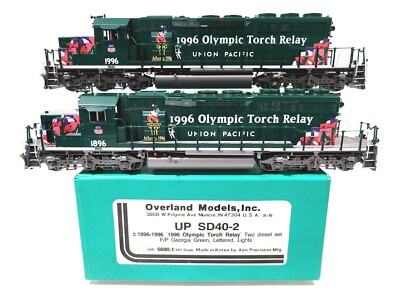 Overland OMI UP SD40-2 Union Pacific 1996 Olympic Torch HO Brass Model ...
