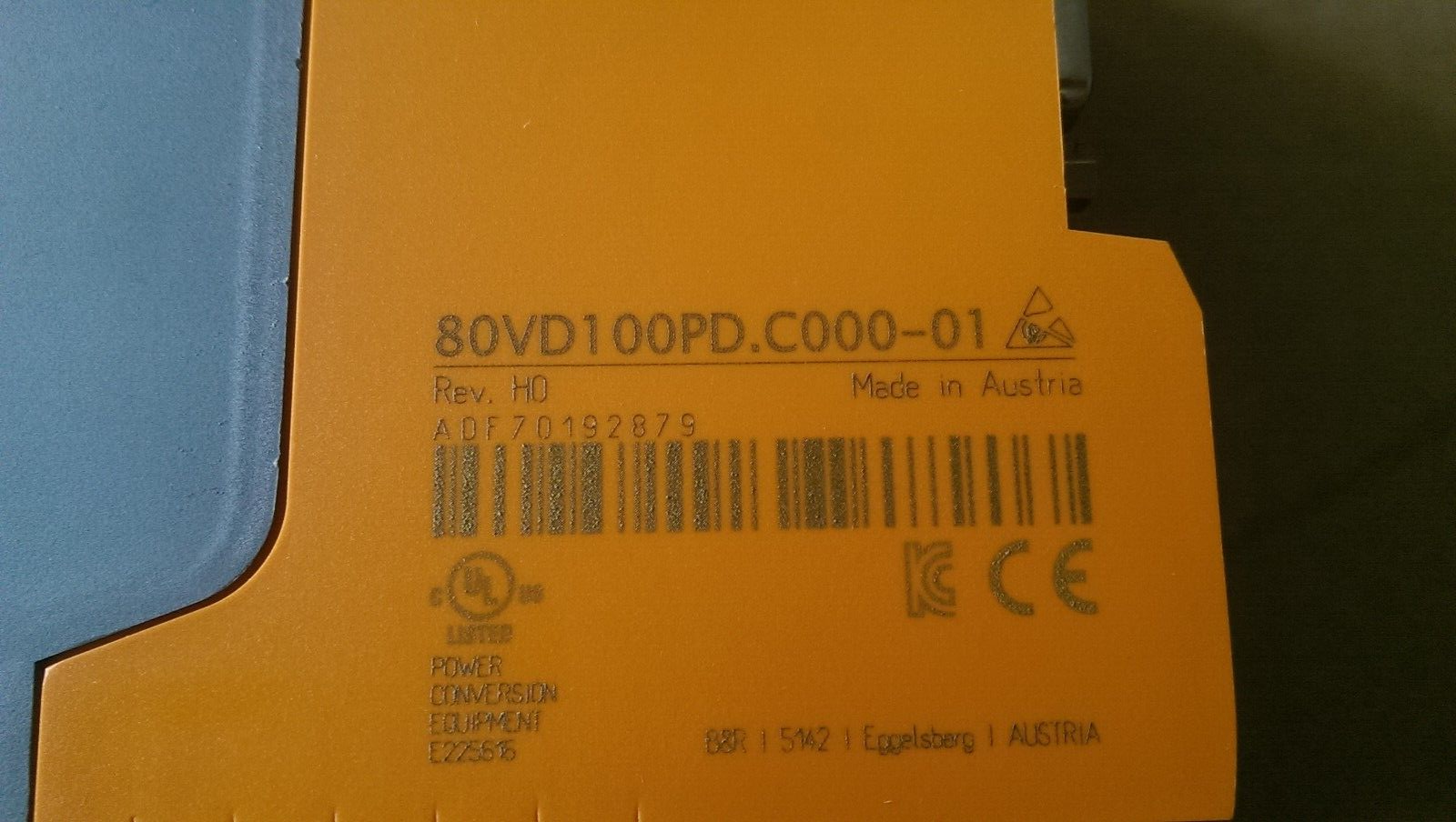 NEU B&R B+R B R 80VD100PD.C000-01 H0 ACOPOS micro 100S Servo +Rechnung ...