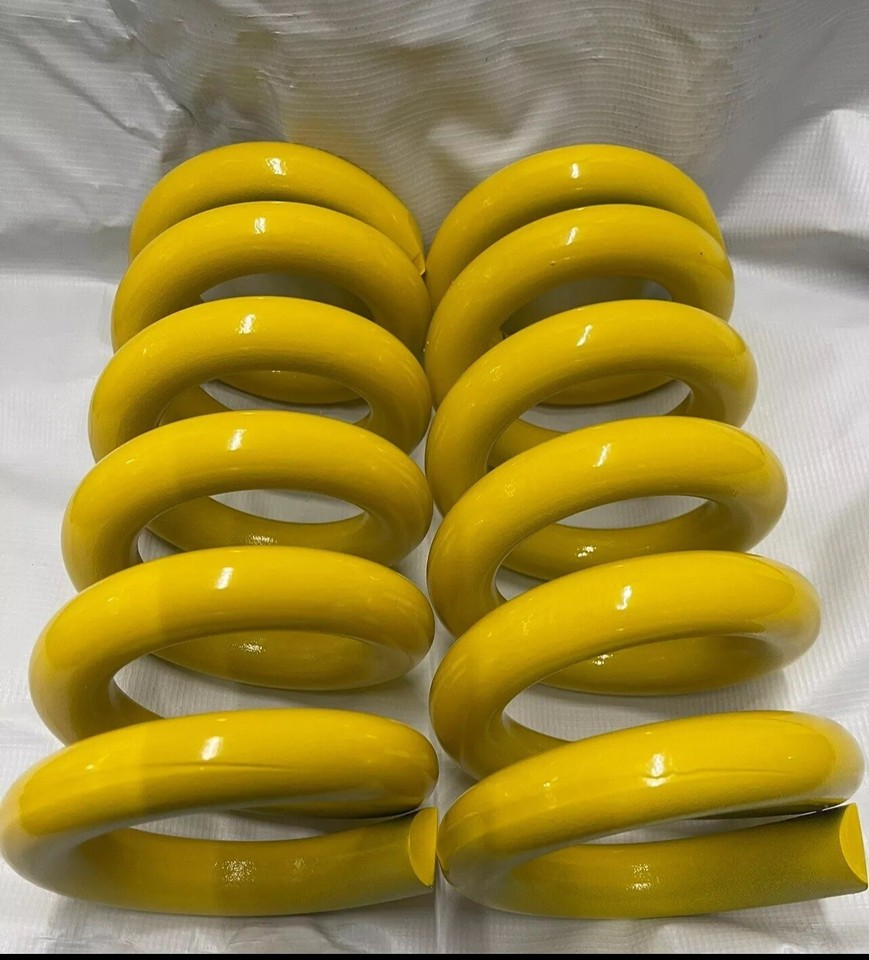 Lowrider Hydraulics Yellow 4 Ton full stack coil springs, flat Tops ,Hop | eBay
