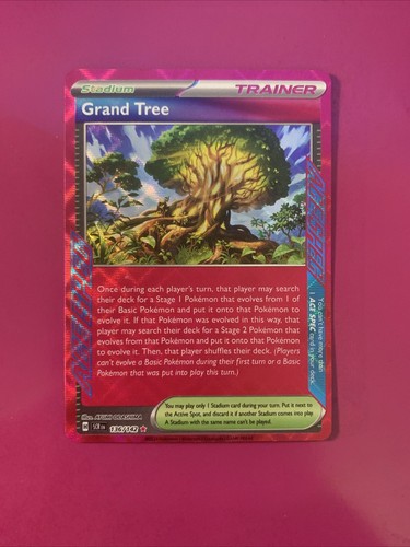Grand Tree 136/142 Ace Spec NM/M Stellar Crown Pokemon Card | eBay