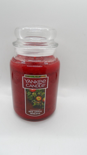 Yankee Candle Red Apple Wreath Scented 22 oz Large Jar Single Wick ...