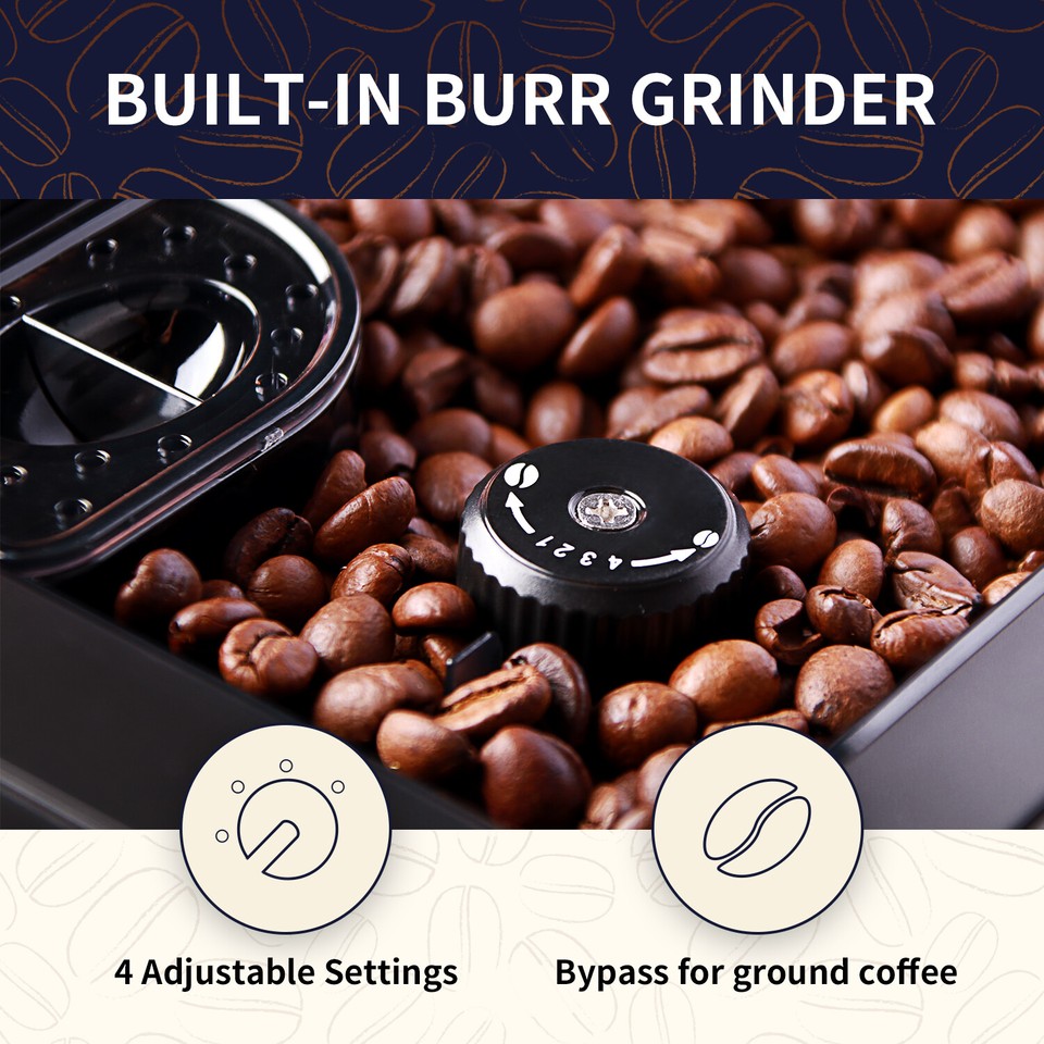 Hipresso Super-automatic Espresso Coffee Machine -Large 7 Inches HD TFT ...