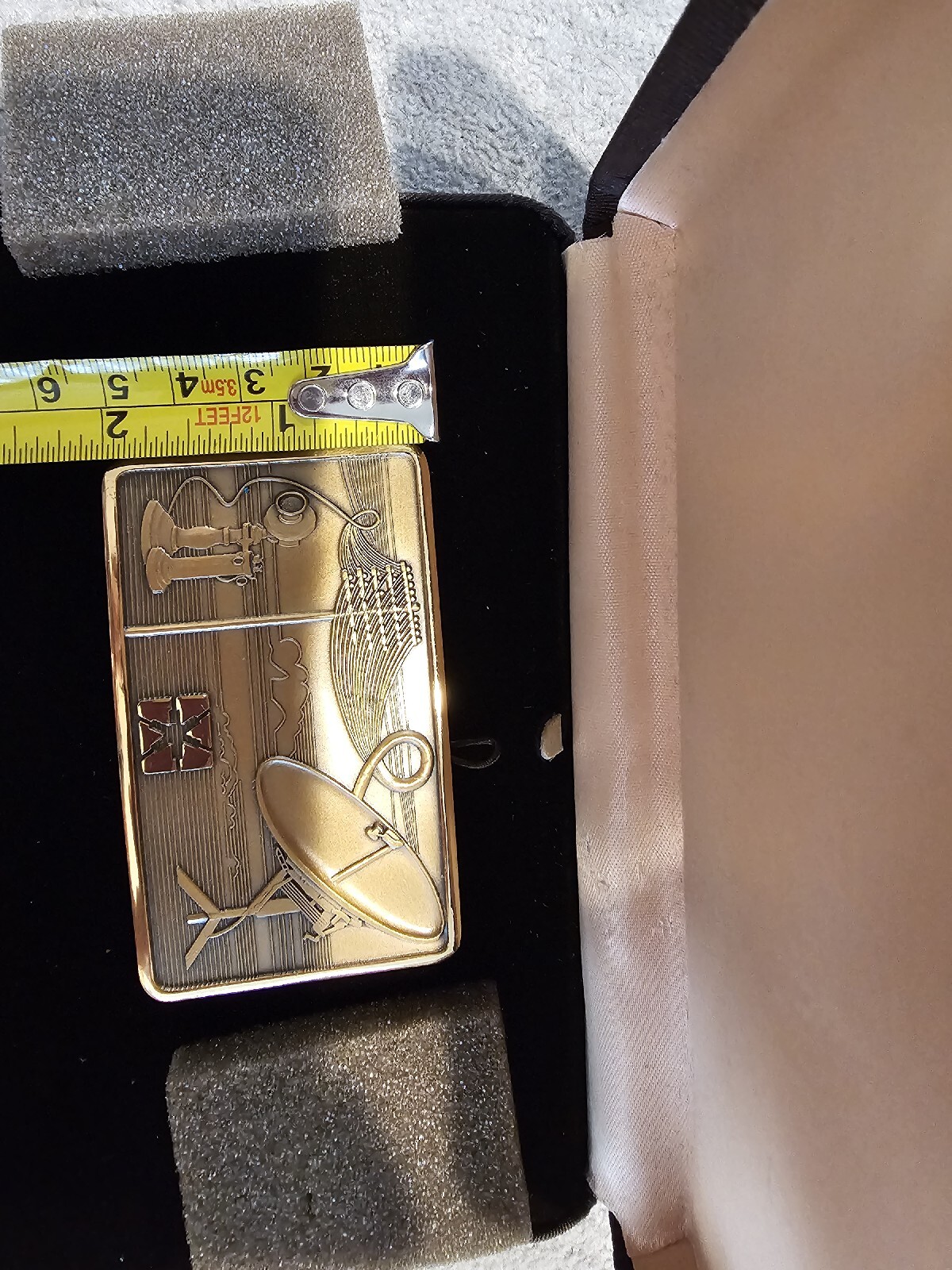 Vintage Pacific Bell Bronze Belt Buckle - Gem