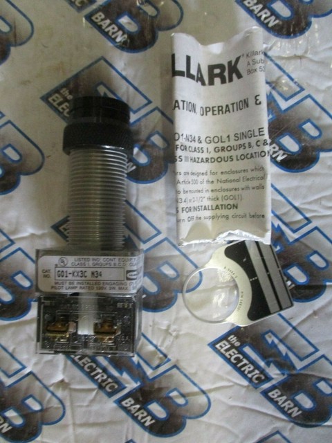 Killark / Hubbell Explosion Proof Switch G01-kx3c N34 for sale online ...