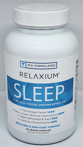 RELAXIUM Sleep Professional Strength All Natural Sleep Aid 60 Capsules ...