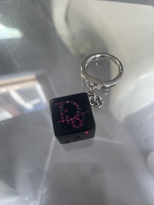 Black Dior Keyring Dice V. Rare Vintage Diamanté Crystal Rhinestone ...