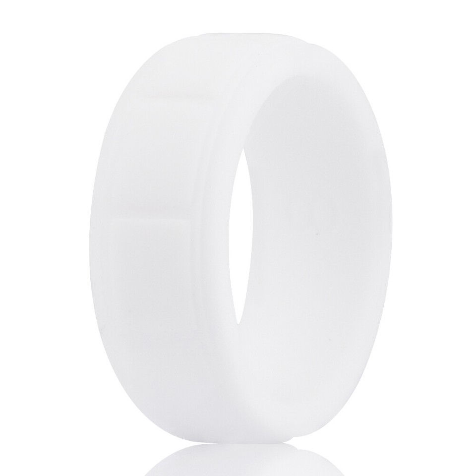 1Pack Medical Grade Silicone Wedding Ring Men's Sport Rubber Band Size ...