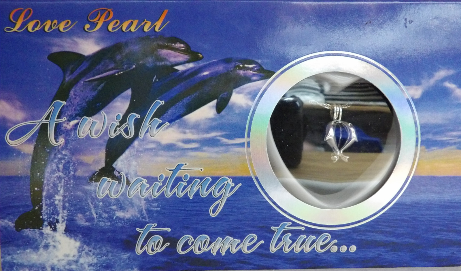 Dolphin Pearl Necklace Wish Love Pearl Kit Gift Box 16" | eBay