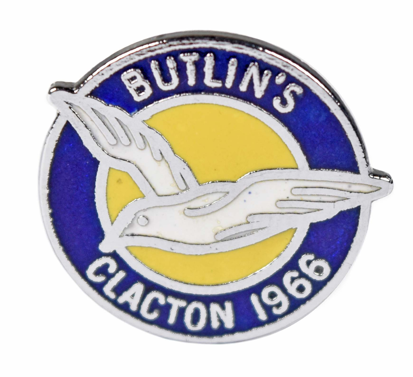 Vintage Old Butlins Holiday Camp Clacton 1966 Enamel Brooch Badge | eBay UK