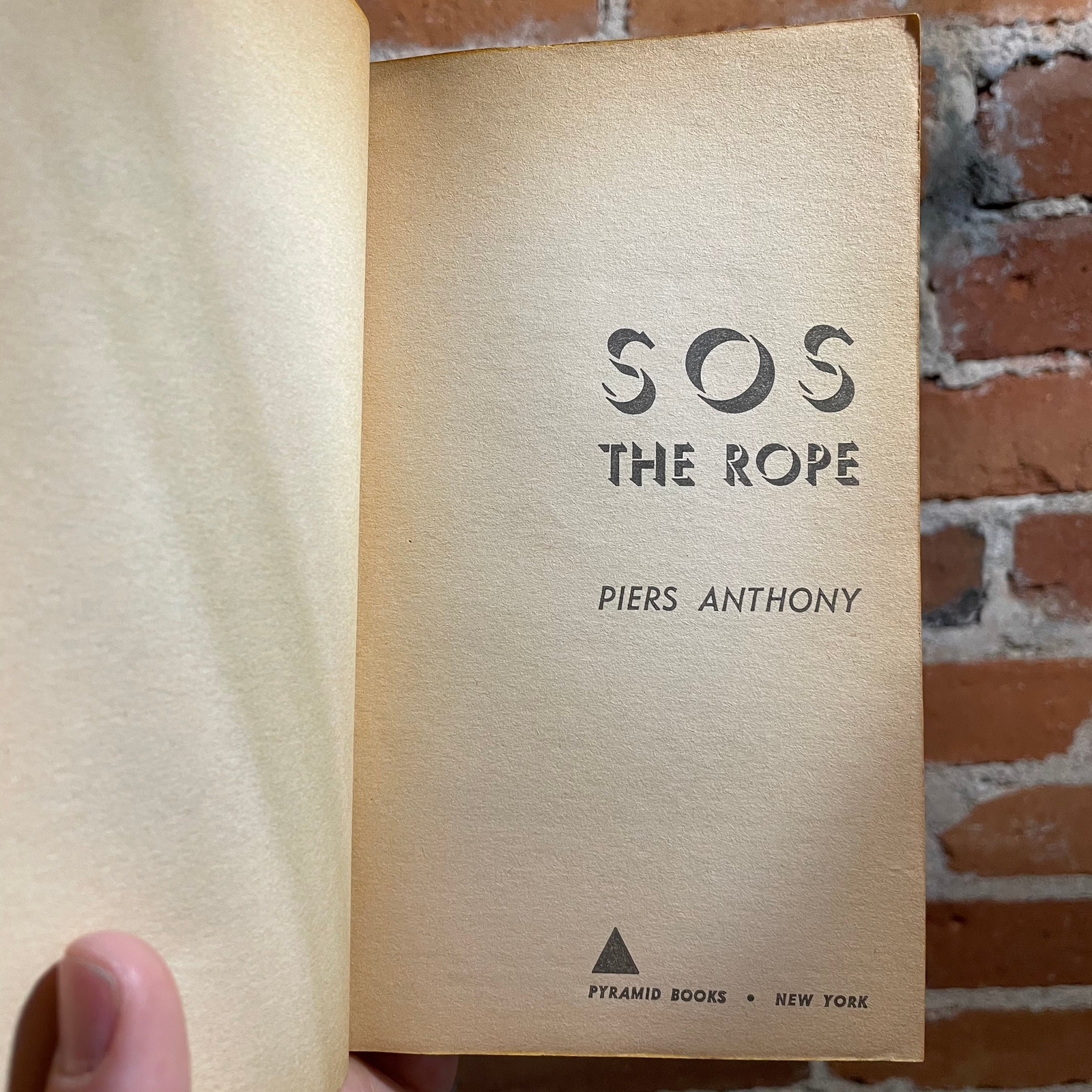 Sos the Rope - Piers Anthony - 1968 Pyramid Paperback Edition | eBay