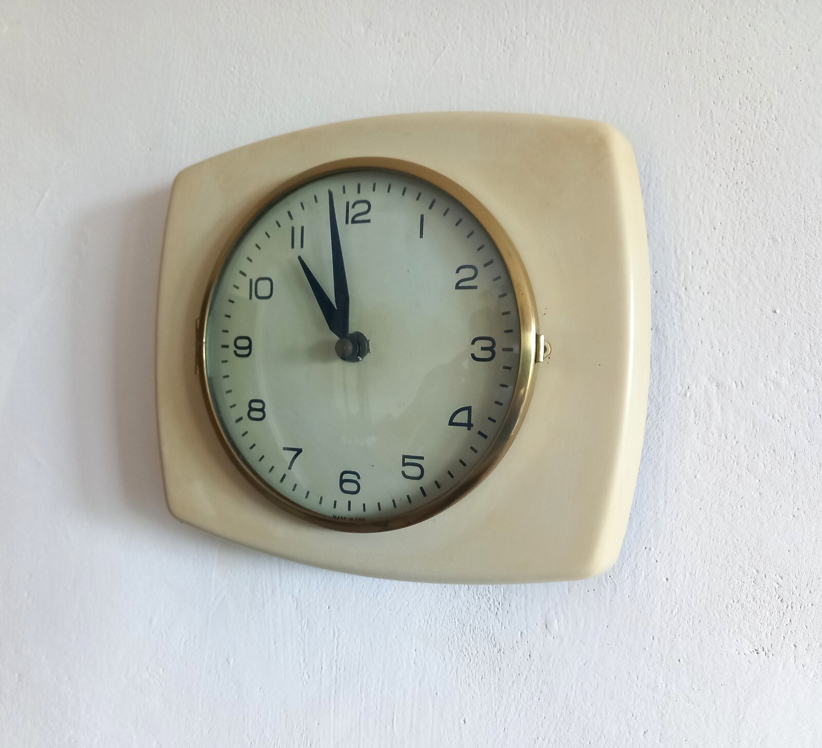 Antique wall clock, Vintage clock, Glashutte, Germany, DDR, GDR ...