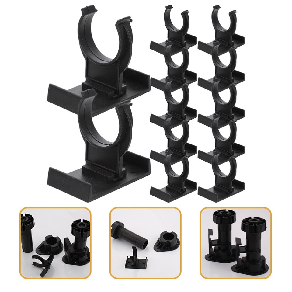 24 Pcs Cabinet Foot Adjustment Feet Leg Clip Plinth Clamp Toe Kick ...